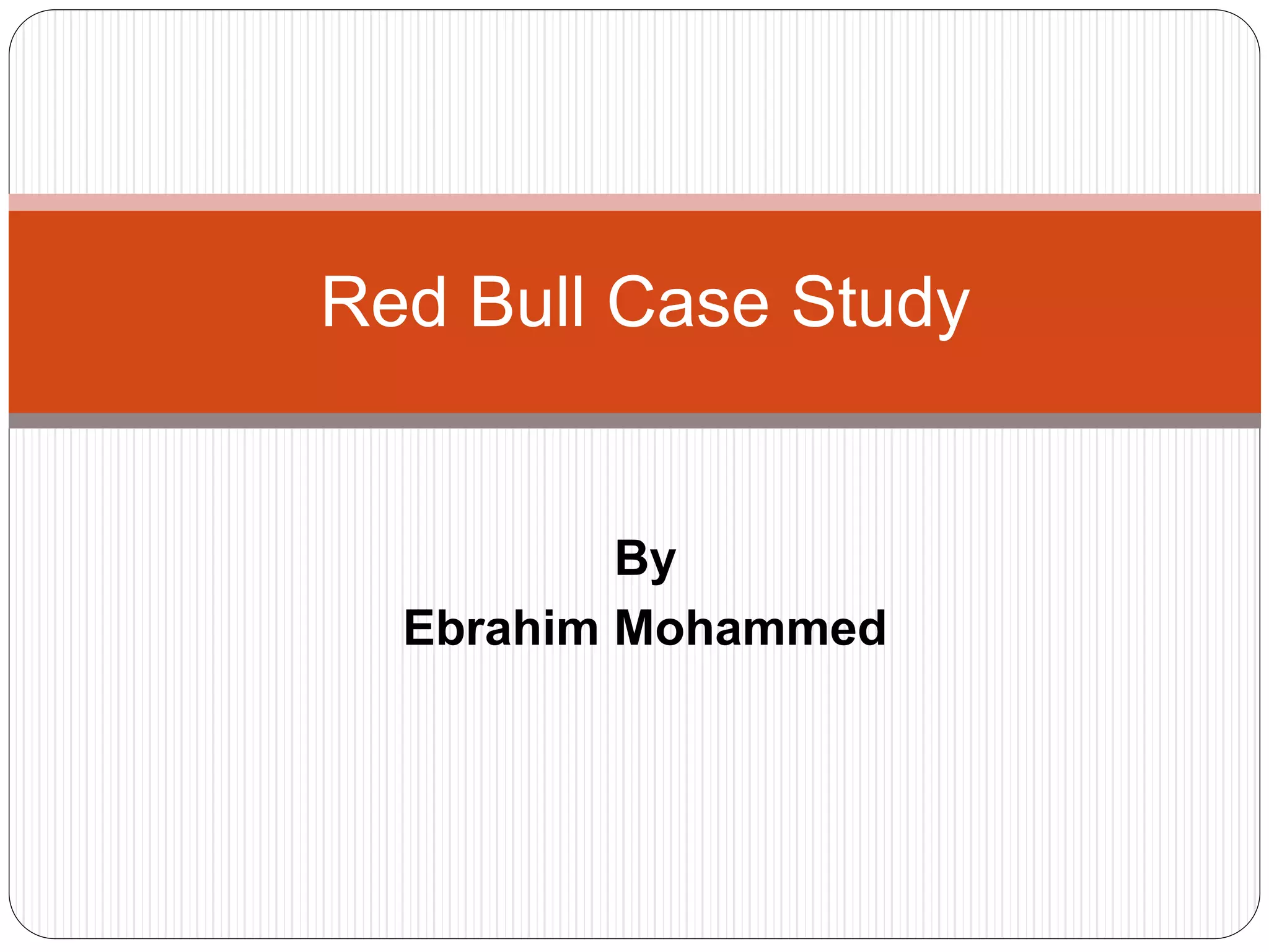 Red Bull Case Study | PPTX