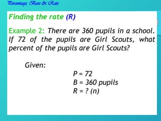 Q2_Solving Percentage Rate and Base Problems_Week 3 (1).pptx | Physics ...