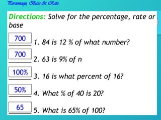 Q2_Solving Percentage Rate and Base Problems_Week 3 (1).pptx | Physics ...