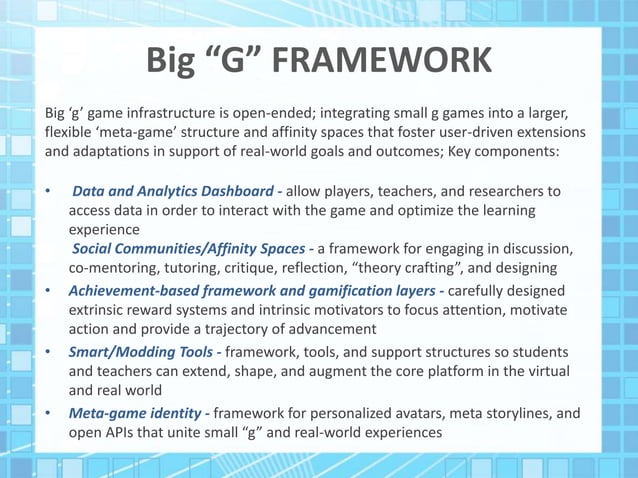 Quest2Teach: 3D Game-based learning in teacher education | PPT