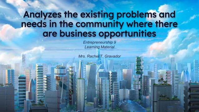 Environmental Scanning Business EnvironmentAnalyzes the existing ...