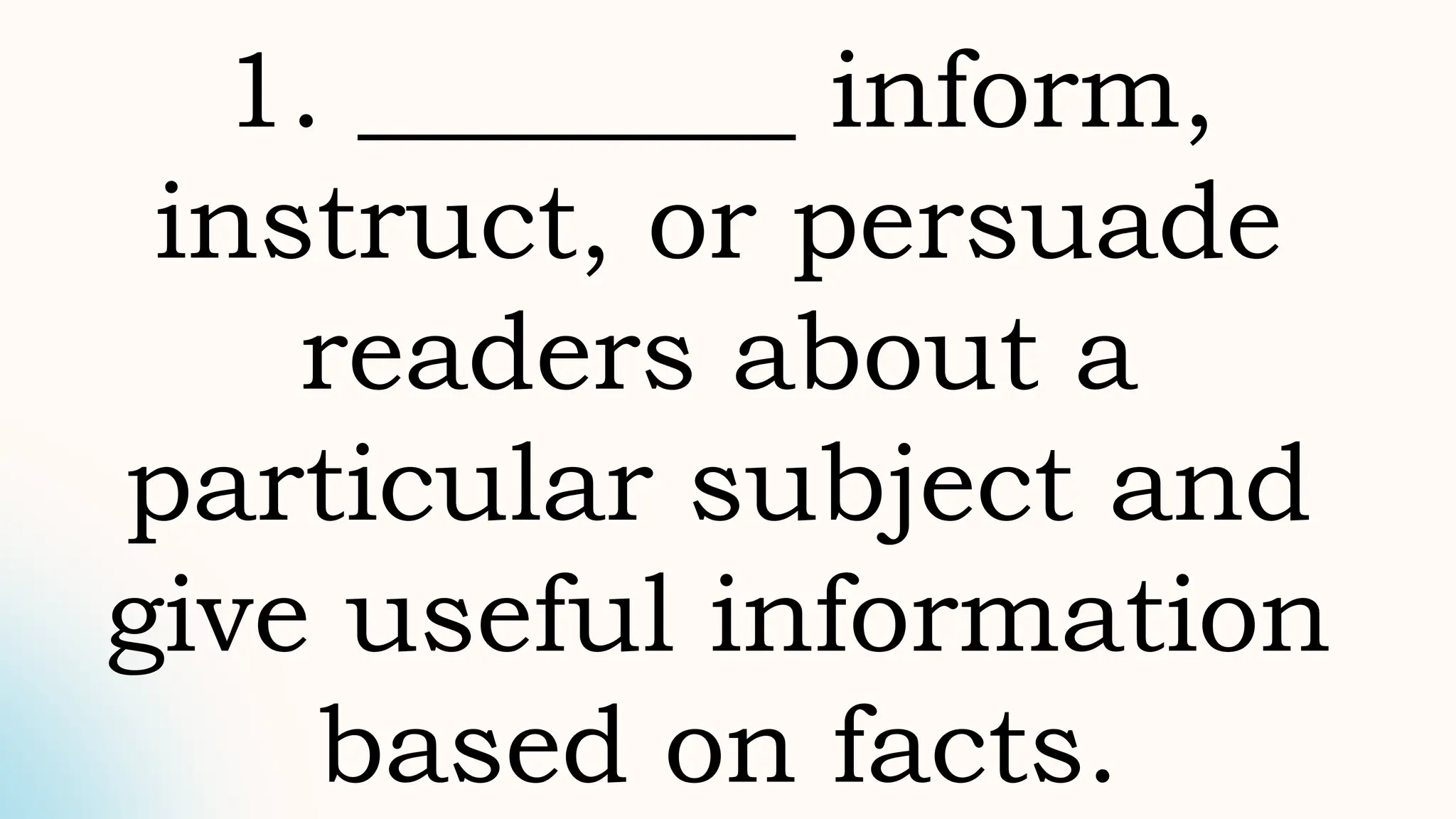 The 5 types of Informational Text Structures | PPTX