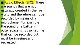 Dimensions of Media and Information – Audio | PPTX