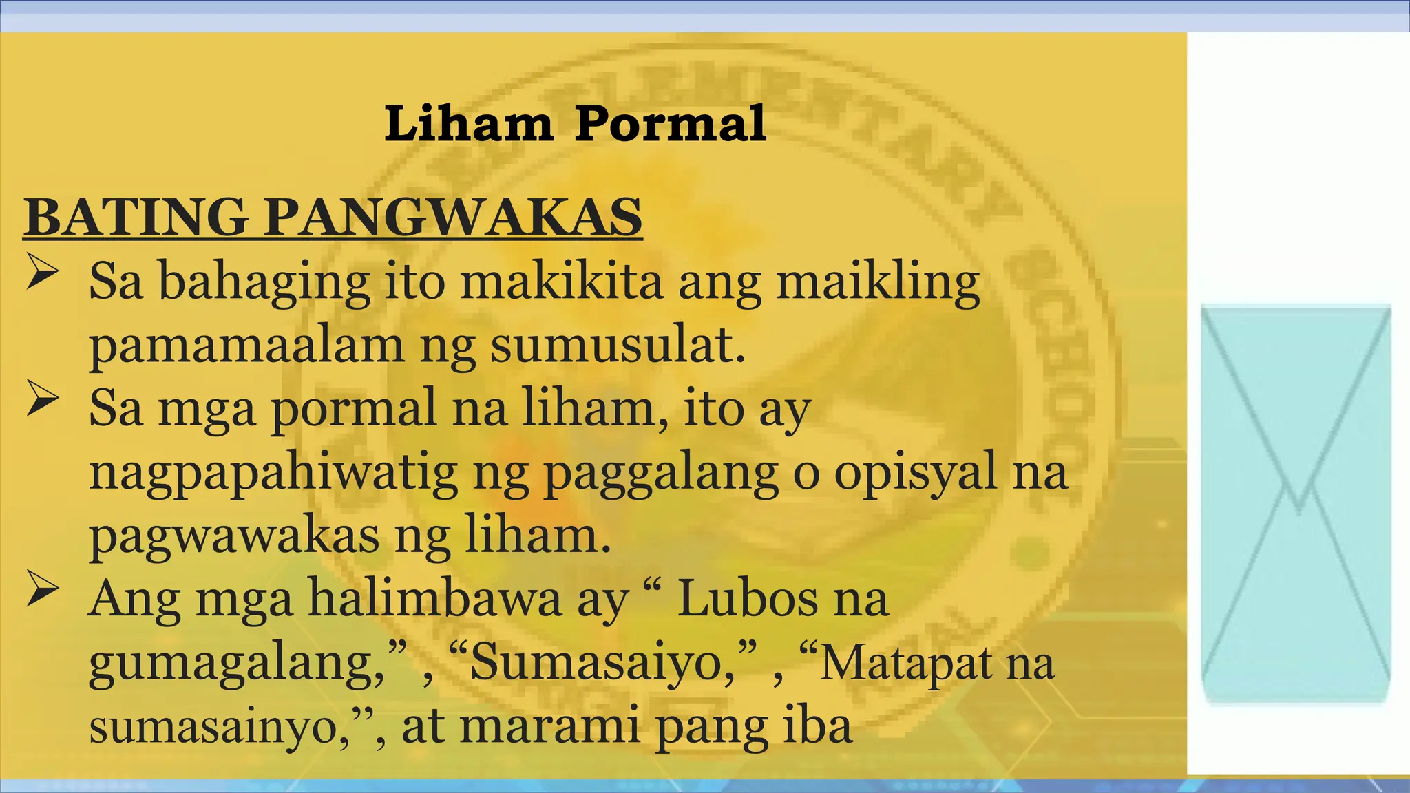 Paggawa ng Liham Pormal - Quarter 2 Week 7 | PPTX