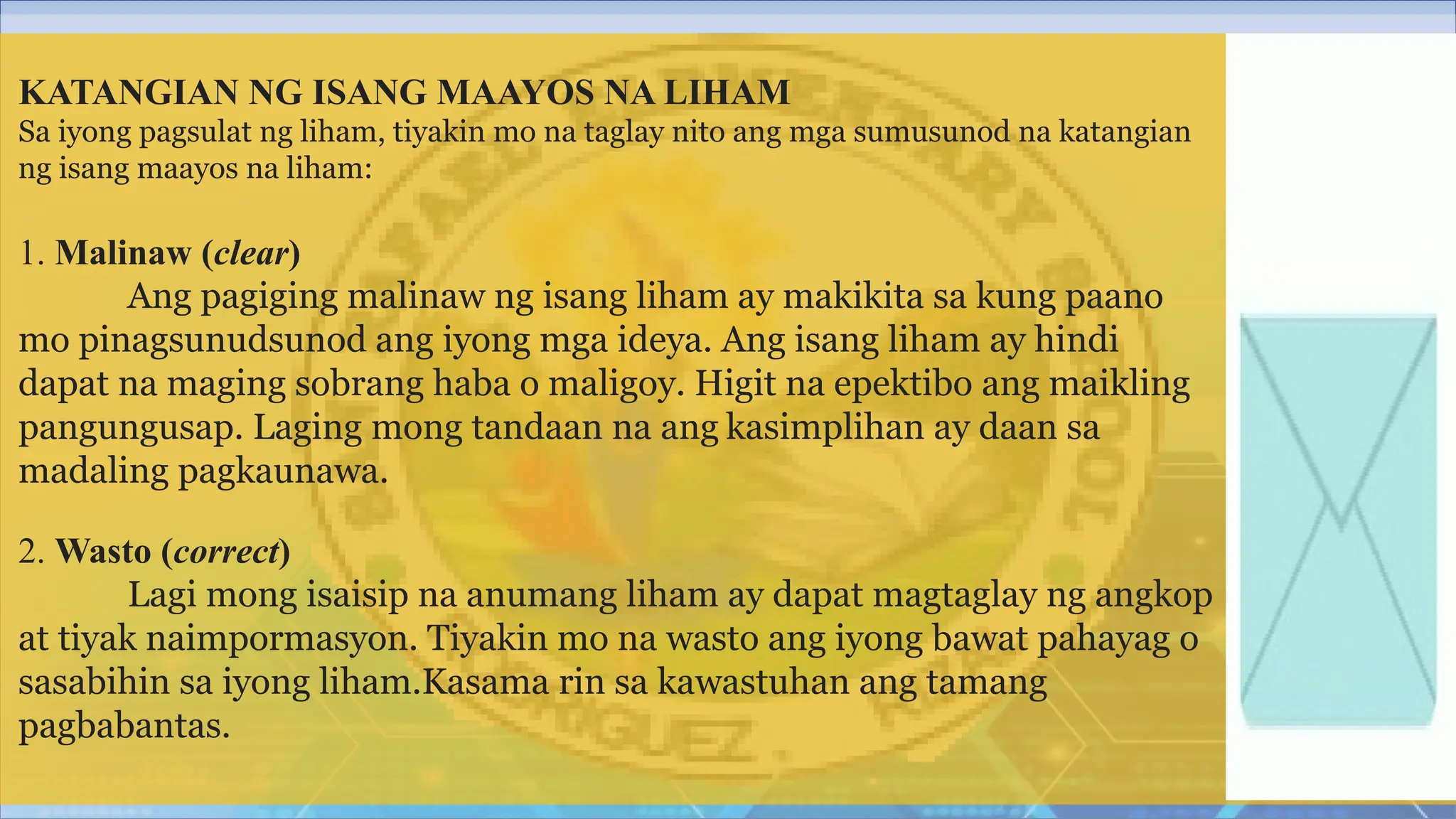 Paggawa ng Liham Pormal - Quarter 2 Week 7 | PPTX