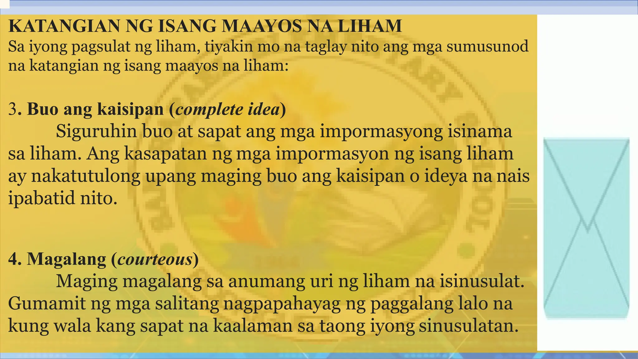 Paggawa ng Liham Pormal - Quarter 2 Week 7 | PPTX