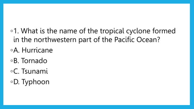 Q2 Week 6 Typhoon Formation.pptx | Weather | Science