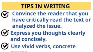 How to write a position paper in a proper way | PPT