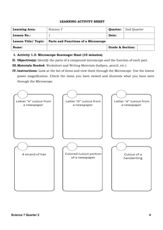 Q2_WS_Science 7_Lesson 1_Week 1.pdf lesson | PDF