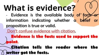 Judging the Validity of the Materials Viewed | PPTX
