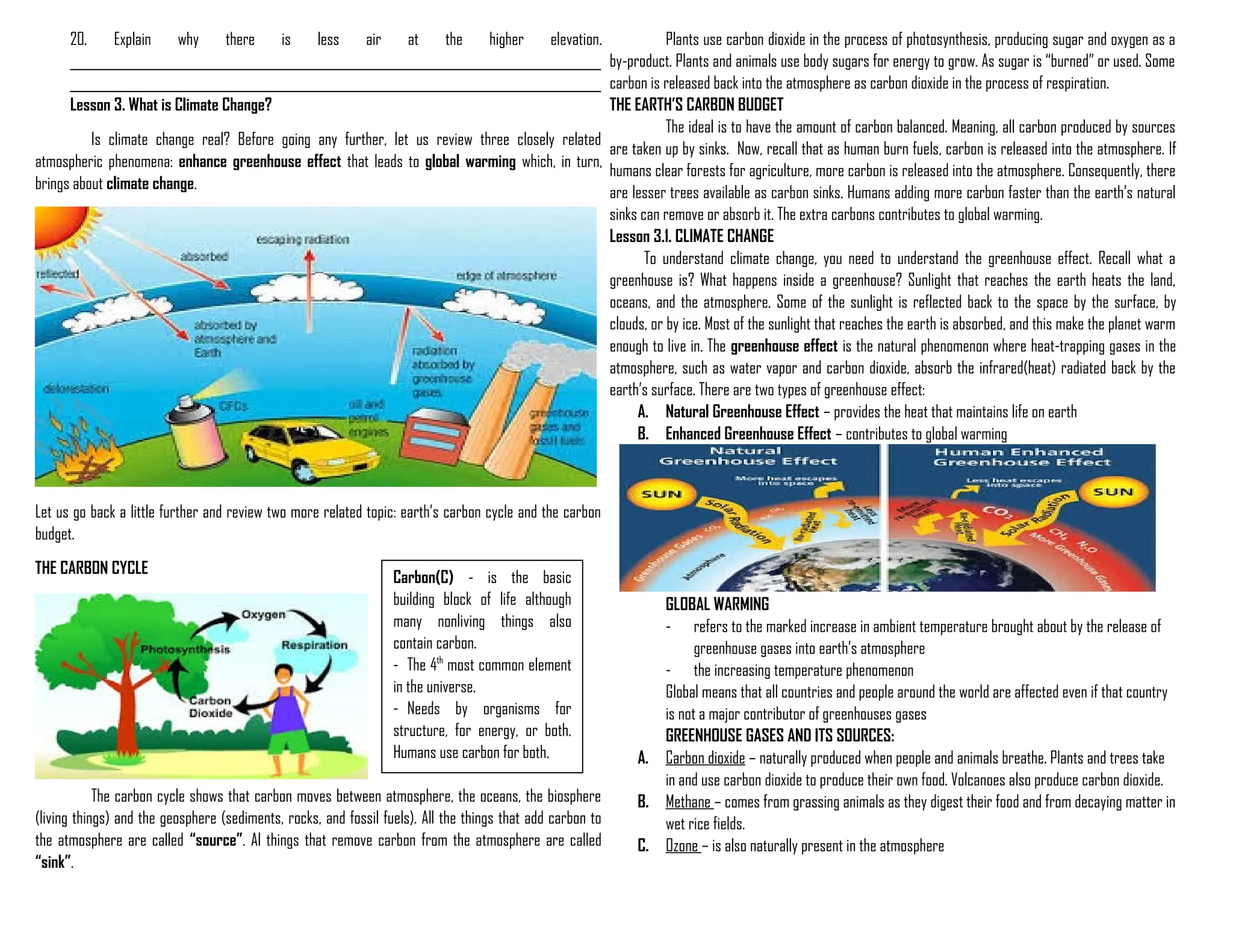 3RD MODULAR - ACTIVITIES-ON-CLIMATE . docx | DOCX | Weather | Science