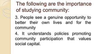 COMMUNITY ENGAGEMENT SOLIDARITY AND CITIZENSHIP | PPTX