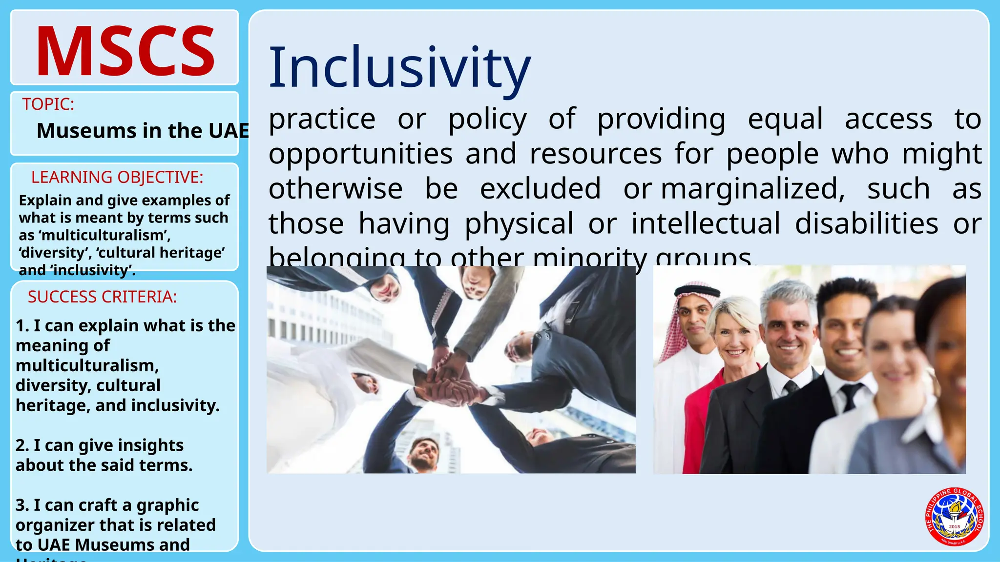 Q3 - LESSON 1 - MUSEUMS IN UAE - MSCS 6.pptx