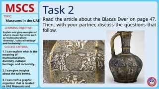 Q3 - LESSON 1 - MUSEUMS IN UAE - MSCS 6.pptx