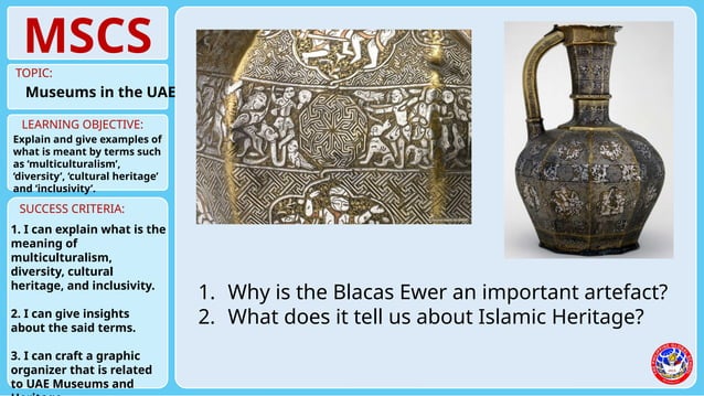Q3 - LESSON 1 - MUSEUMS IN UAE - MSCS 6.pptx