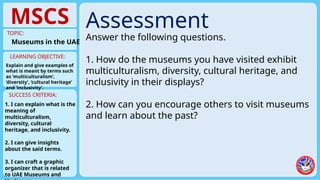 Q3 - LESSON 1 - MUSEUMS IN UAE - MSCS 6.pptx