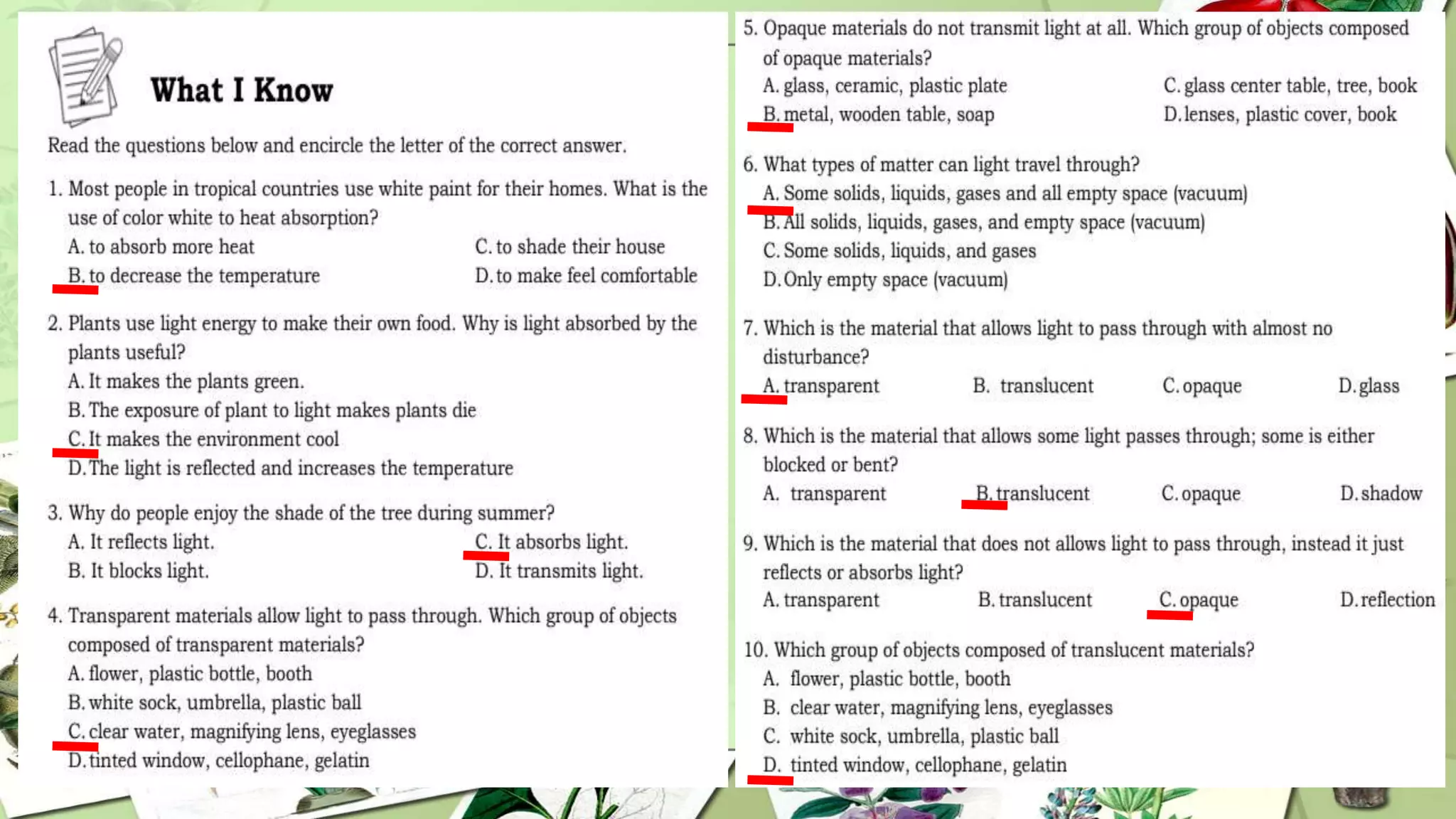 Q3- M3-MATERIALS THAT BLOCK, ABSORB & TRANSMIT LIGHT.pptx