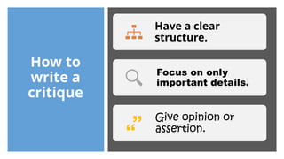 Q3-Module5-Composing an Independent Critique of a Chosen Selection.pptx
