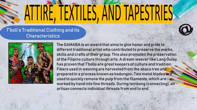 Q3-PPT-ARTS7_Week1 (The Unique Identity of Arts and Crafts of Mindanao).pptx | Needlework | Arts ...