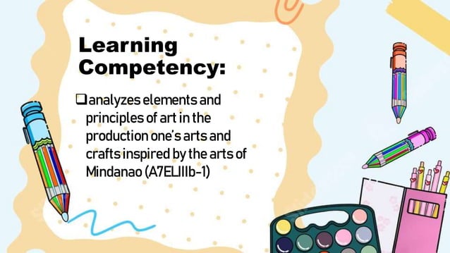 Q3-PPT-ARTS7_Week1 (The Unique Identity of Arts and Crafts of Mindanao).pptx | Needlework | Arts ...