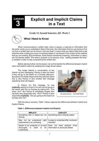 Q3-Reading & Writing Skills_Lessons 3-4_Version 4.pdf | Educational ...