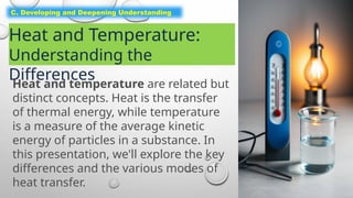 SCIENCE grade 7 topic heat and temperature | PPTX