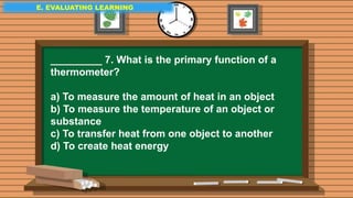SCIENCE grade 7 topic heat and temperature | PPTX