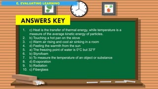 SCIENCE grade 7 topic heat and temperature | PPTX