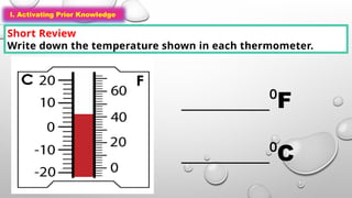 SCIENCE grade 7 topic heat and temperature | PPTX