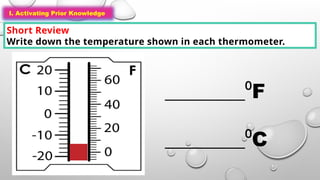 SCIENCE grade 7 topic heat and temperature | PPTX