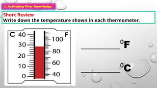 SCIENCE grade 7 topic heat and temperature | PPTX