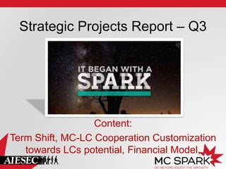 Q3 strategic projects report | PPT