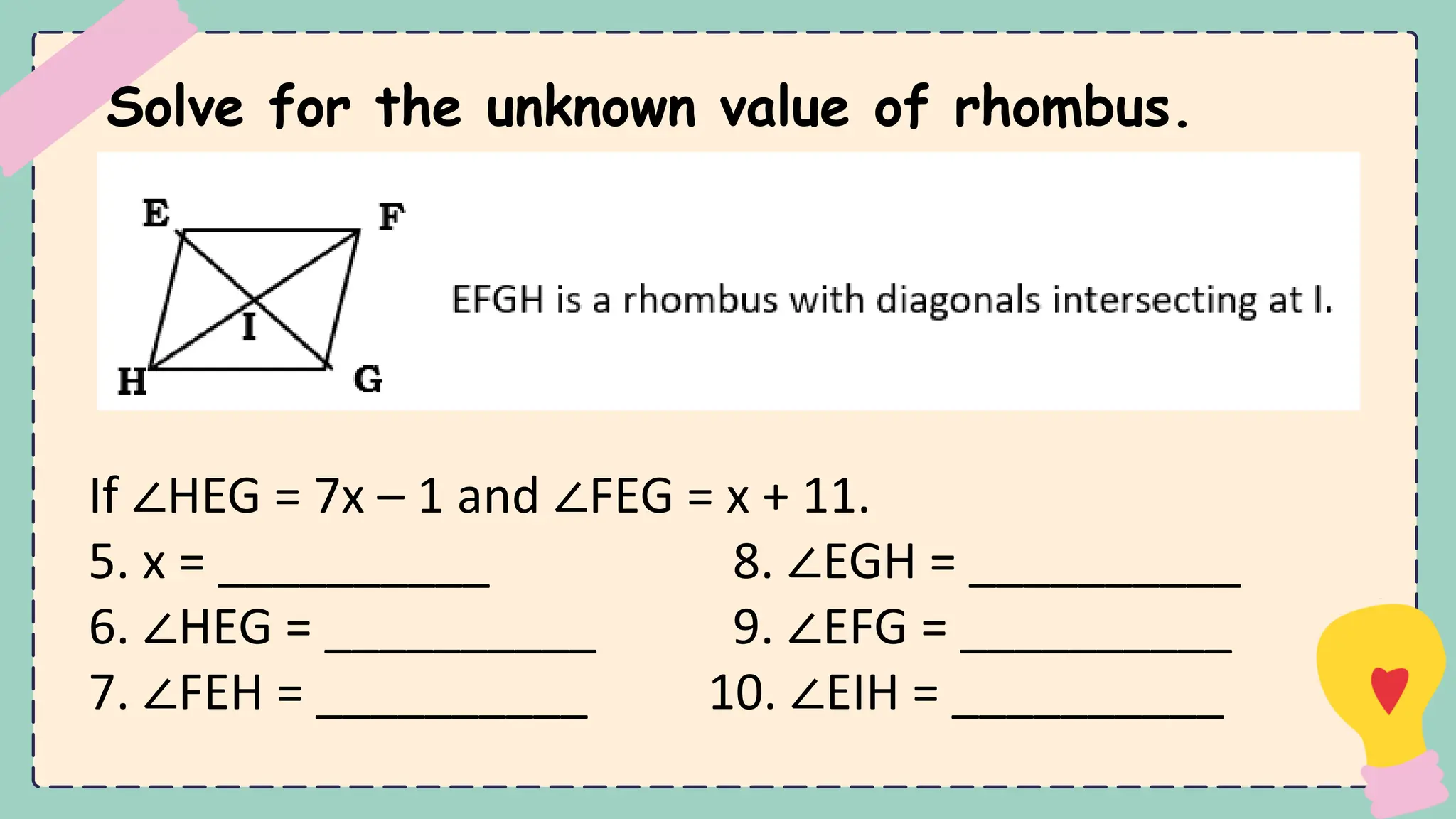 QUARTER-THREE-PARALELLOGRAM-THEOREMS-ON-RHOMBUS | PPTX