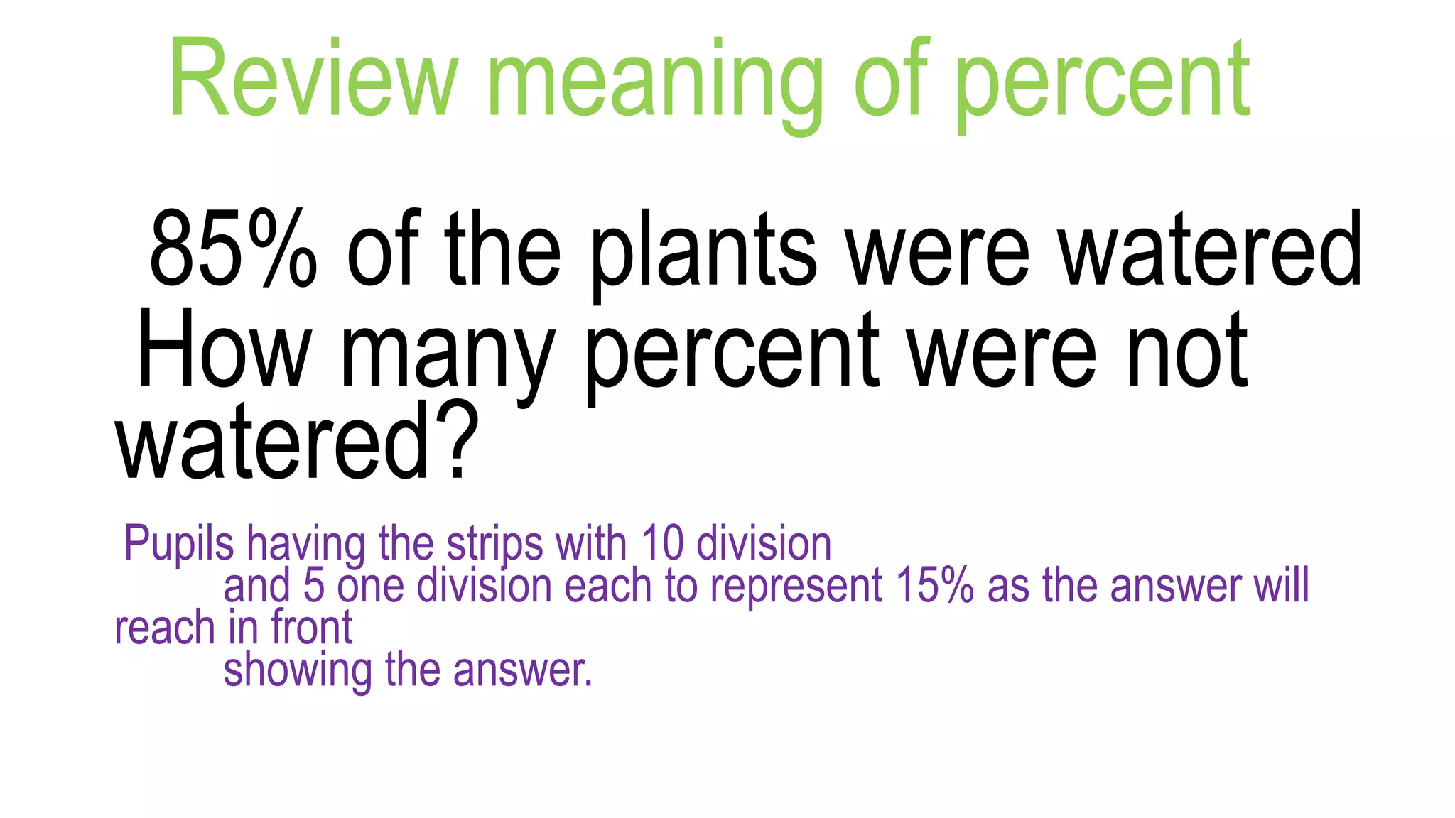 (Q3-W1.1) Visualizing Percent and Its Relationship to Fractions, Ratios ...