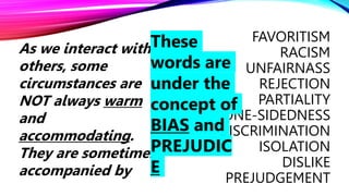 BIAS AND PREJUDICE PowerPoint presentation | PPTX