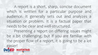 Q3- English 6-W4-D3-REPORT.powerpoint presentation | PPTX