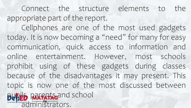 Q3- English 6-W4-D3-REPORT.powerpoint presentation | PPT