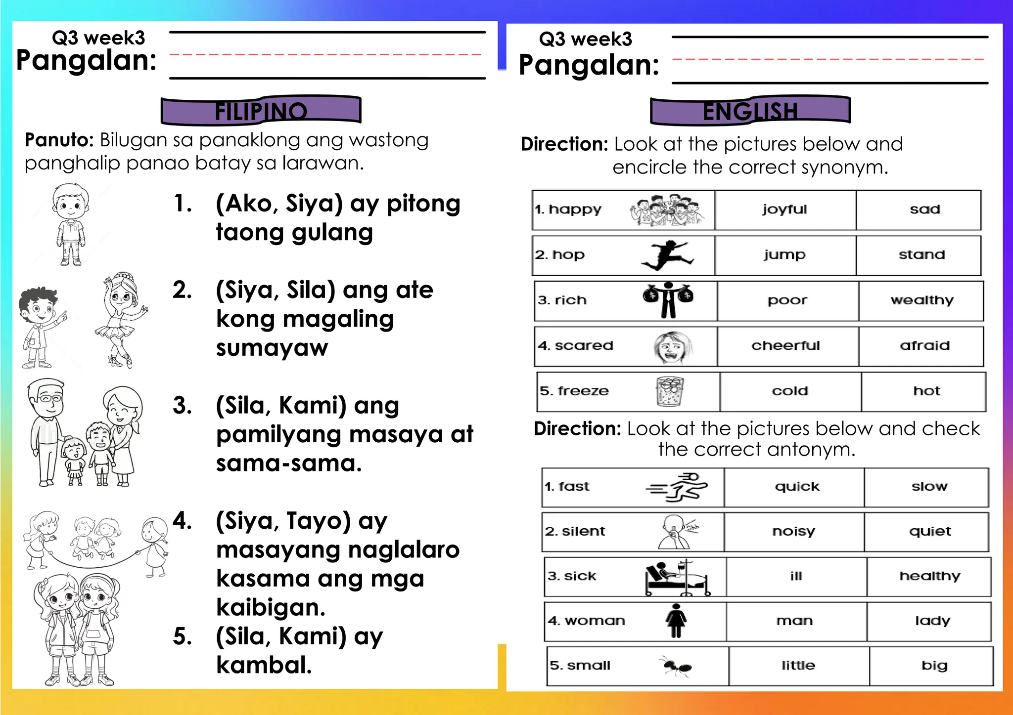Q3-WORKSHEETS-week1-8 GRADE 1 BILOG BILOG ELEM | PPTX