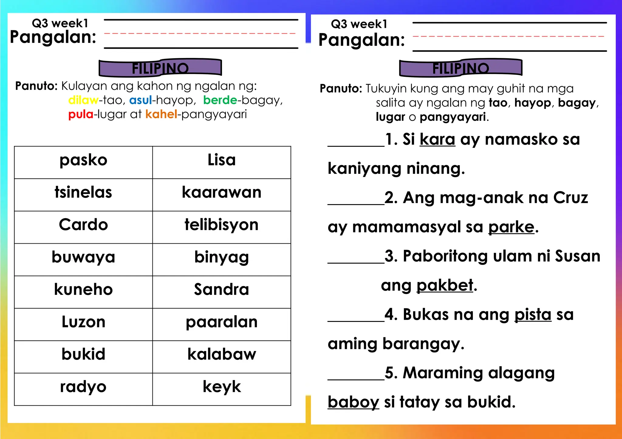 Q3-WORKSHEETS-week1-8 GRADE 1 BILOG BILOG ELEM | PPTX