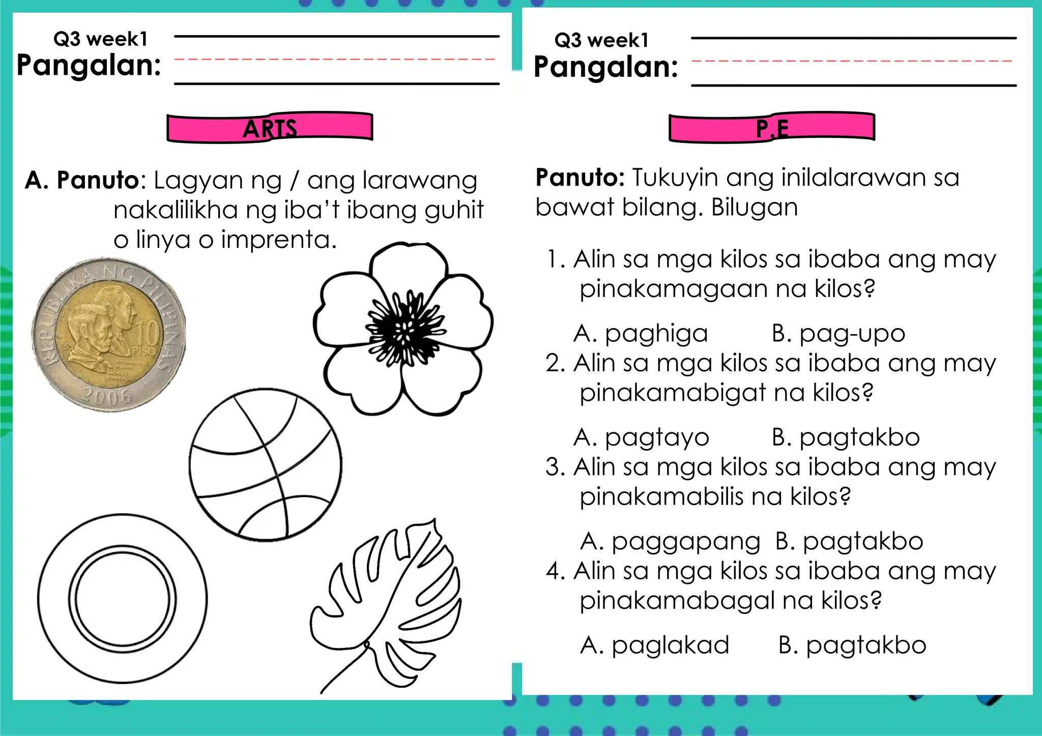Q3-WORKSHEETS-week1-8 GRADE 1 BILOG BILOG ELEM | PPTX