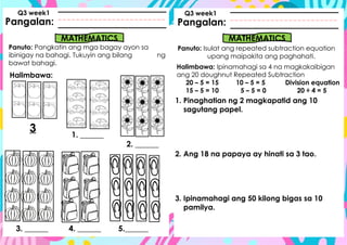 Q3-WORKSHEETS-week1-8 GRADE 1 BILOG BILOG ELEM | PPTX