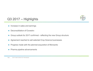 Q3 2017 Investor Conference Call Presentation | PPT