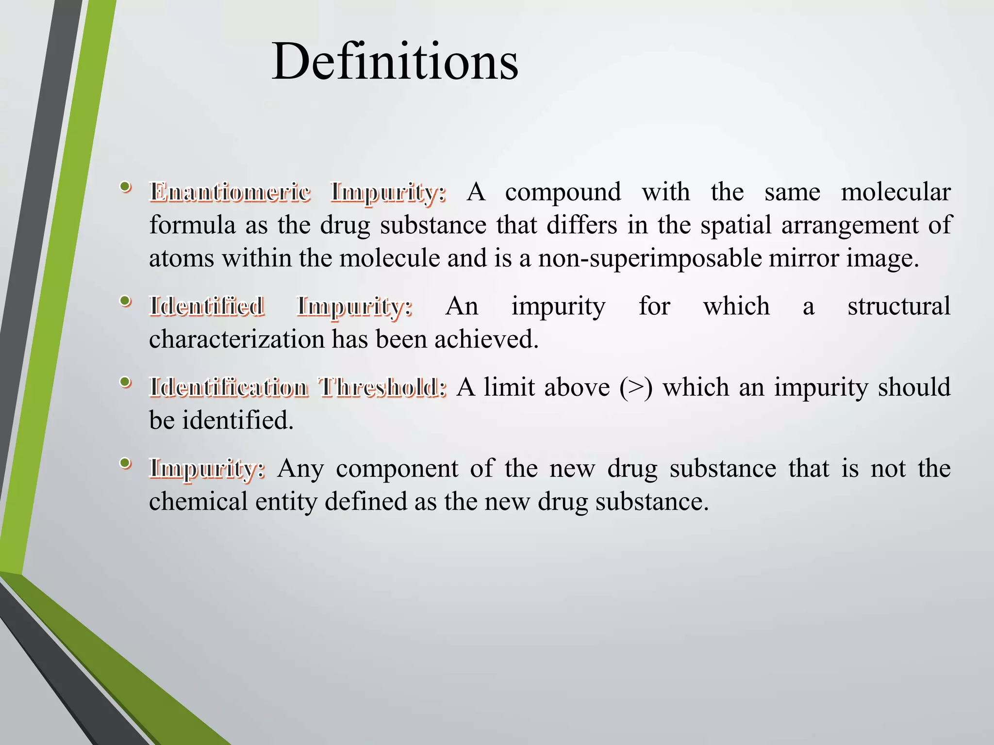 Q3A(R2) IMPURITIES IN NEW DRUG SUBSTANCES | PPTX