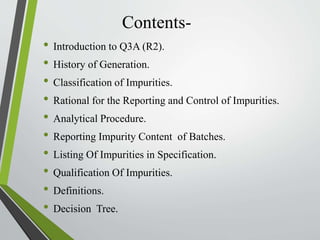 Q3A(R2) IMPURITIES IN NEW DRUG SUBSTANCES | PPTX