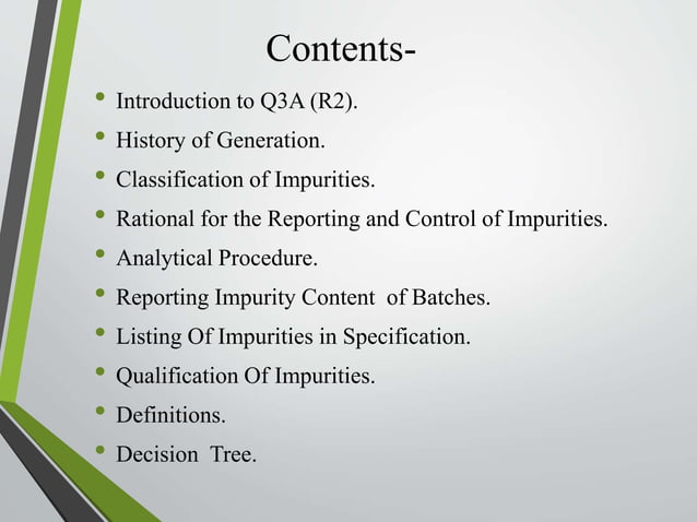 Q3A(R2) IMPURITIES IN NEW DRUG SUBSTANCES | PPTX