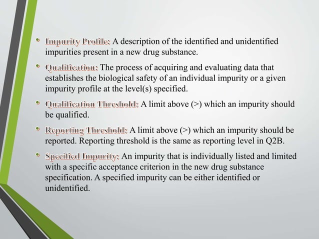Q3A(R2) IMPURITIES IN NEW DRUG SUBSTANCES | PPTX