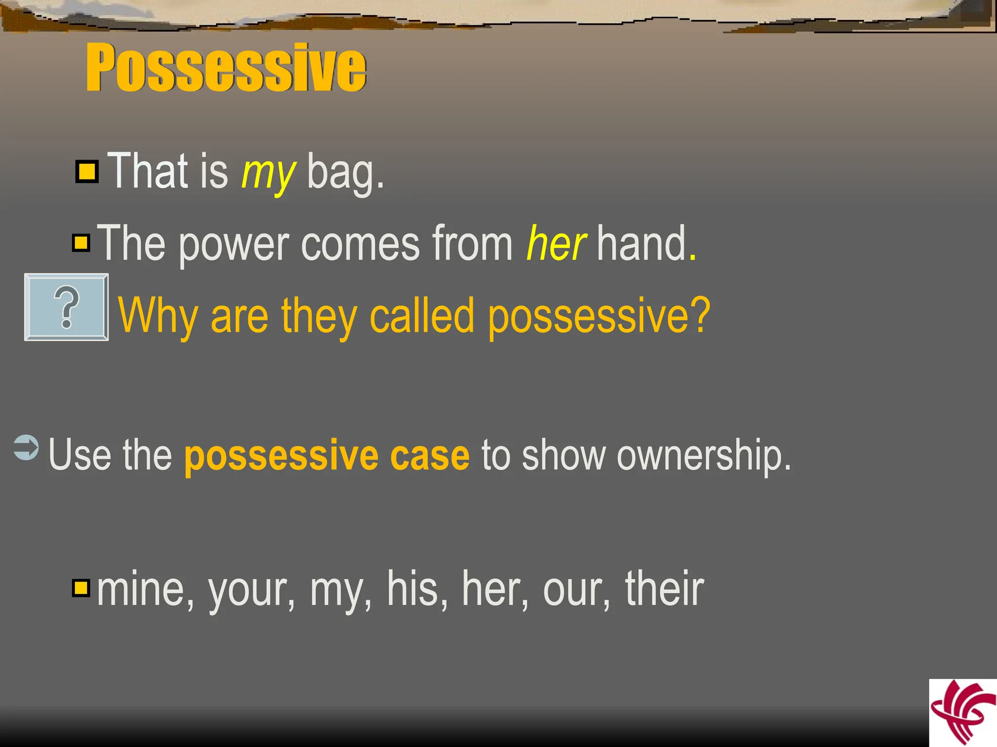 CASES OF PRONOUN: subjective, possessive, objective | PPT