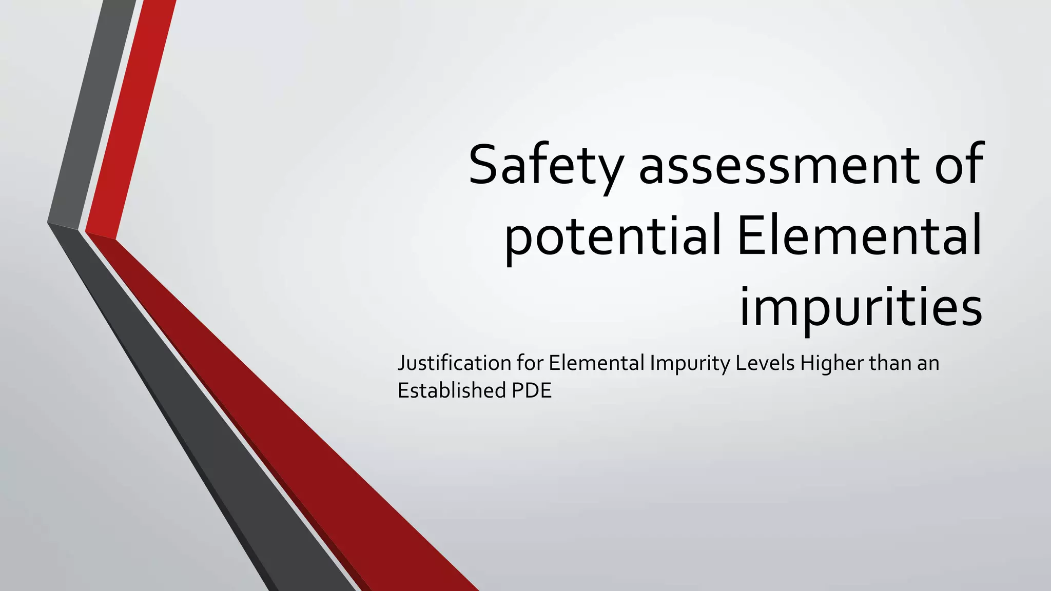 Q3D Guideline For Elemental Impurities | PPTX