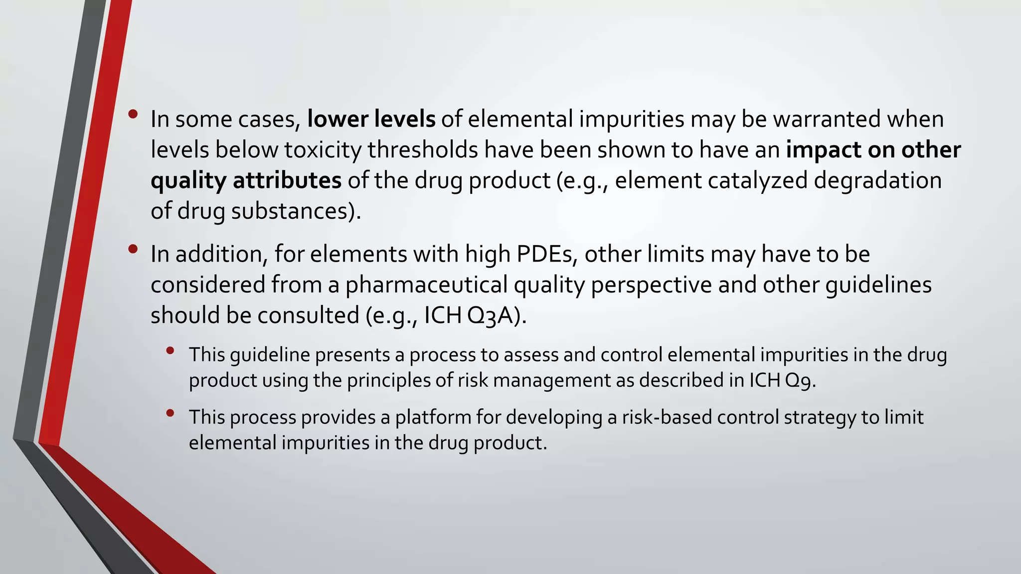 Q3D Guideline For Elemental Impurities | PPTX