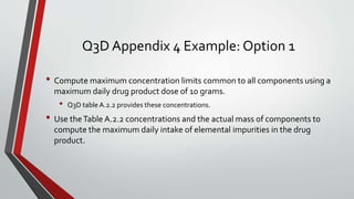 Q3D Guideline For Elemental Impurities | PPTX